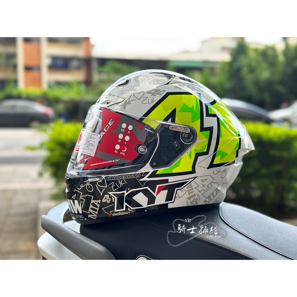 ⚠YB騎士補給⚠ KYT NZ-RACE #41 白 Aleix Espargaro 大E 選手彩繪 頂級 輕量 安全帽 | 蝦皮購物