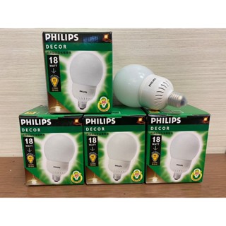 ★出清全新★飛利浦Philips E27 18W 球型燈泡 110V 黃光 經濟型省電燈泡 | 蝦皮購物