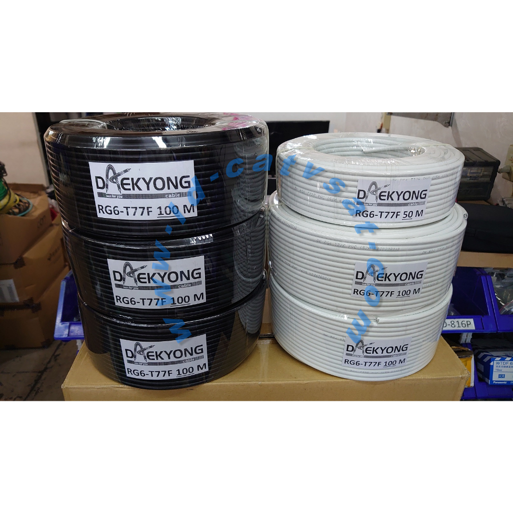 [含發票]原裝進口 雙層鋁箔 RG6-T77F同軸纜線 5C2V 有線電視 數位天線 監視器 衛星天線 | 蝦皮購物