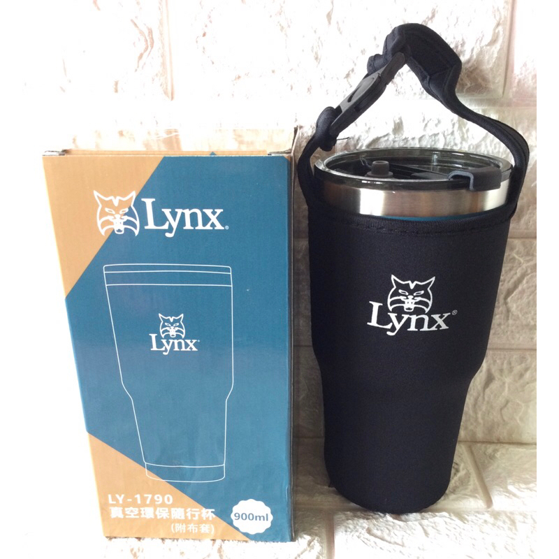 ｛格格百貨舖｝Lynx真空環保隨行杯(附布套) 900ml 冰壩杯 杯子 304 不鏽鋼杯 | 蝦皮購物