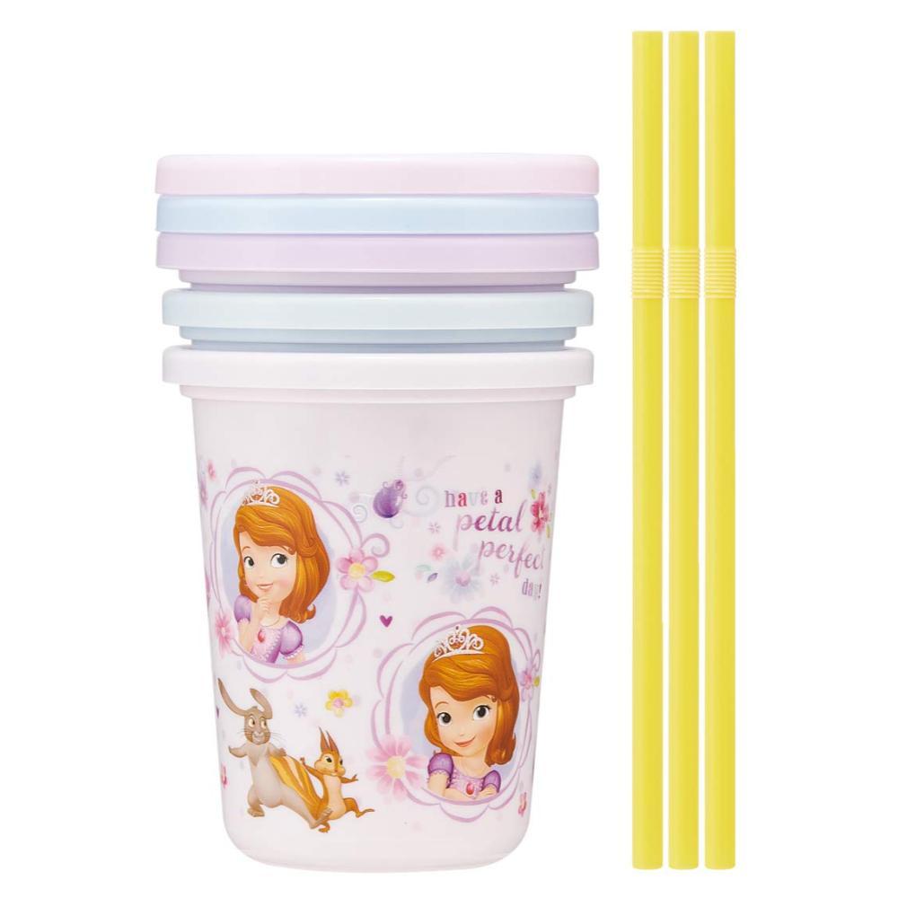 日本 Disney 公主系列 蘇菲亞 3入 塑膠 兒童 吸管 水杯 (SIH3ST/320ML) 日本製 (3083) | 蝦皮購物