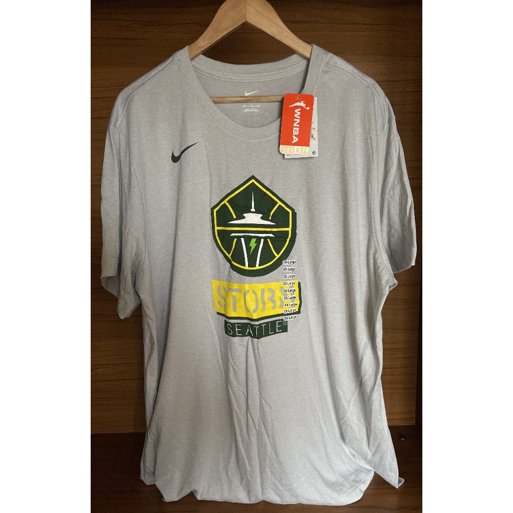 🍊柑仔店美國代購🇺🇸 Nike Seattle Storm T Shirt WNBA 西雅圖 風暴 灰色 T恤 XXL | 蝦皮購物