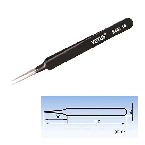 iCShop ESD系列 不鏽鋼防靜電鑷子 維修 焊接輔助工具 鎳子 夾子 ESD-10/11/12/13/14/15 | 蝦皮購物