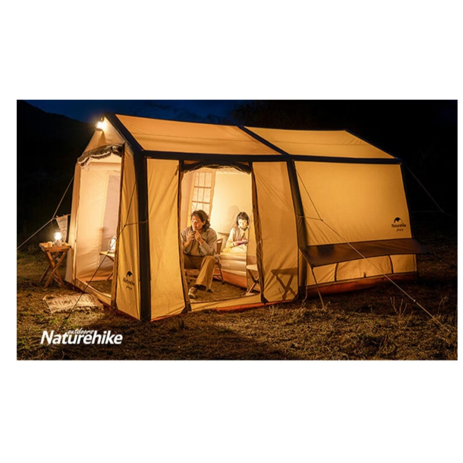 Naturehike 亙Air 輕奢風一室一廳2-3人棉布充氣帳篷 12X ZP011 | 蝦皮購物
