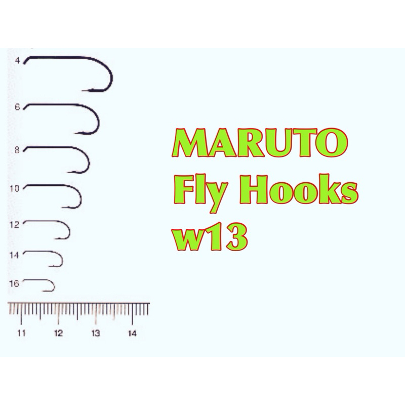《一朗釣具》MARUTO Fly Hooks w13(有倒鉤)通用型鉤款！ | 蝦皮購物