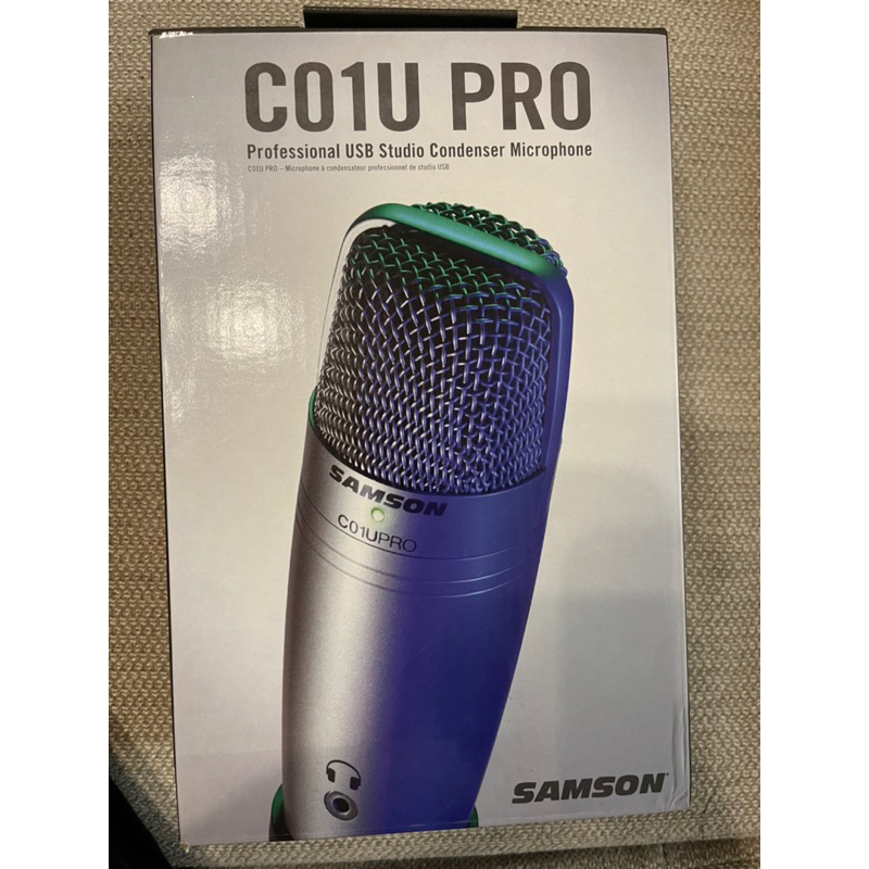 二 9成新Samson C01U Pro USB 電容式 麥克風 USB 歡歌 直播 | 蝦皮購物