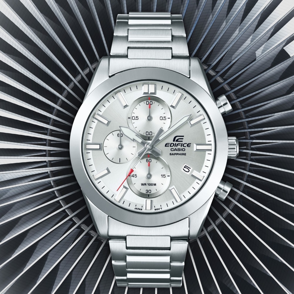 CASIO 卡西歐 EDIFICE 經典款 三眼計時腕錶 41mm / EFB-710D-7AV | 蝦皮購物