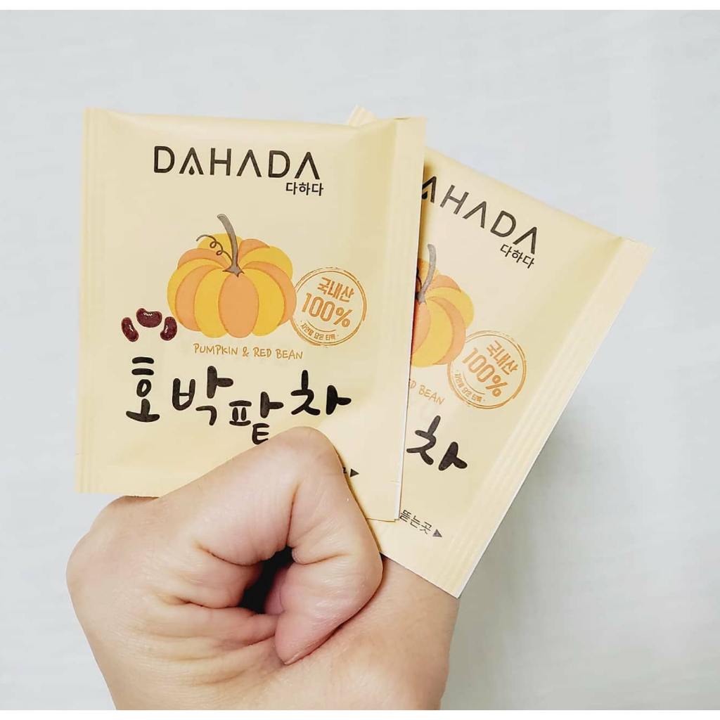 【現貨+預購/全新未拆封】韓國DAHADA茶包(100包/盒)南瓜茶/南瓜紅豆茶 可冷熱飲 沖泡 冷熱 獨立裝 | 蝦皮購物
