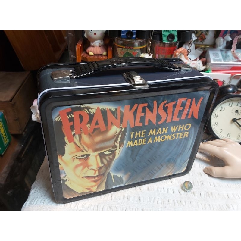 早期懷舊收藏 Vintage NECA FRANKENSTEIN 收藏版 科學怪人 鐵皮午餐提箱 Lunch Box | 蝦皮購物
