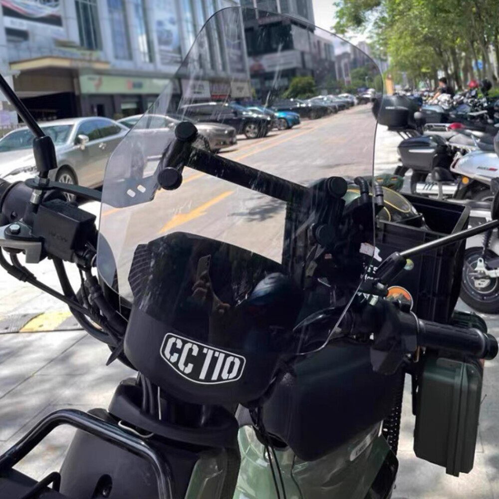 Cross Cub 110儀表風鏡 適用於 Honda CUB110加高風鏡 CC110 CC110透明擋風 | 蝦皮購物