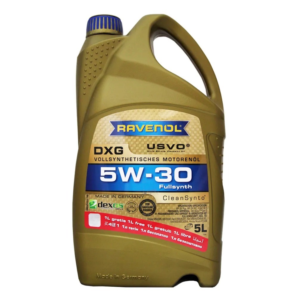 【易油網】RAVENOL DXG 5W30 全合成機油 GF-5 SN+ FO 5W-30 5L 超值大容量 | 蝦皮購物