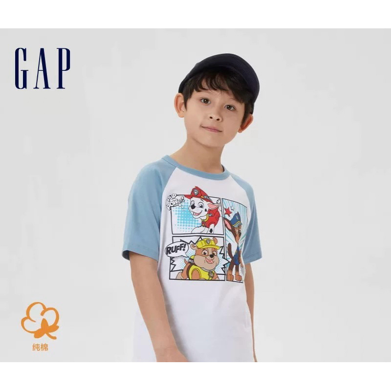 Gap 短袖 上衣 T恤 汪汪隊 130cm 140cm全新吊牌未剪 童裝 | 蝦皮購物