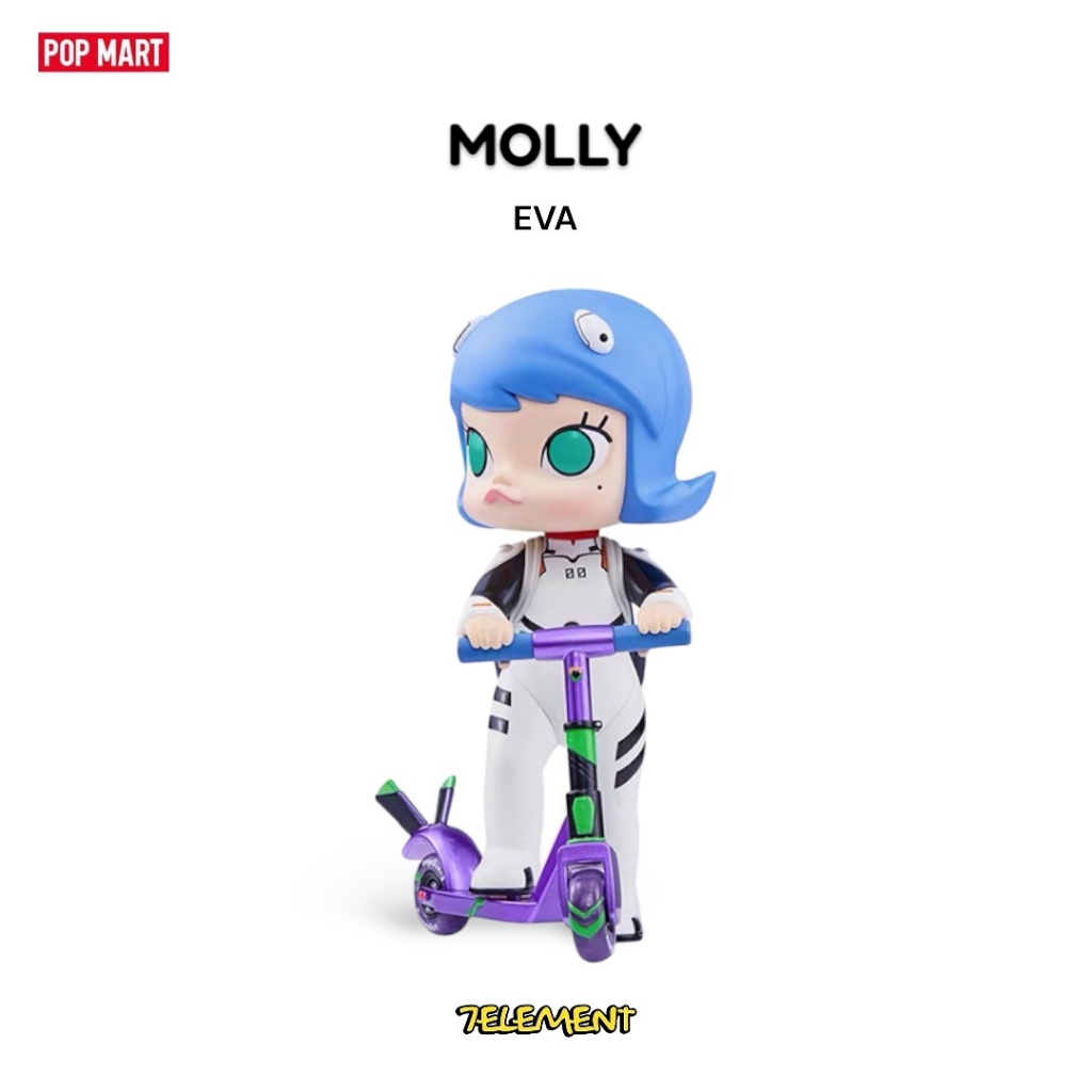 POPMART MOLLY x EVA 手辦 新世紀福音戰士 茉莉 泡泡瑪特 福音戰士 大娃 公仔 | 蝦皮購物