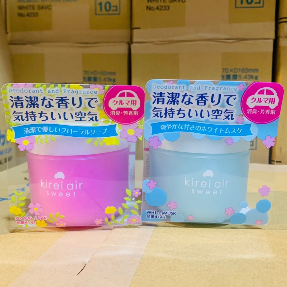 【伊勢屋】日本晴香堂Kirei Air車用擴香芳香膏(皂香/花香)95ML | 蝦皮購物