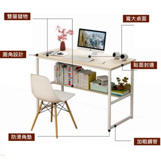 有福氣＊簡約現代書桌 電腦桌 辦公桌 書桌 書架 【AL290 AI190】 | 蝦皮購物