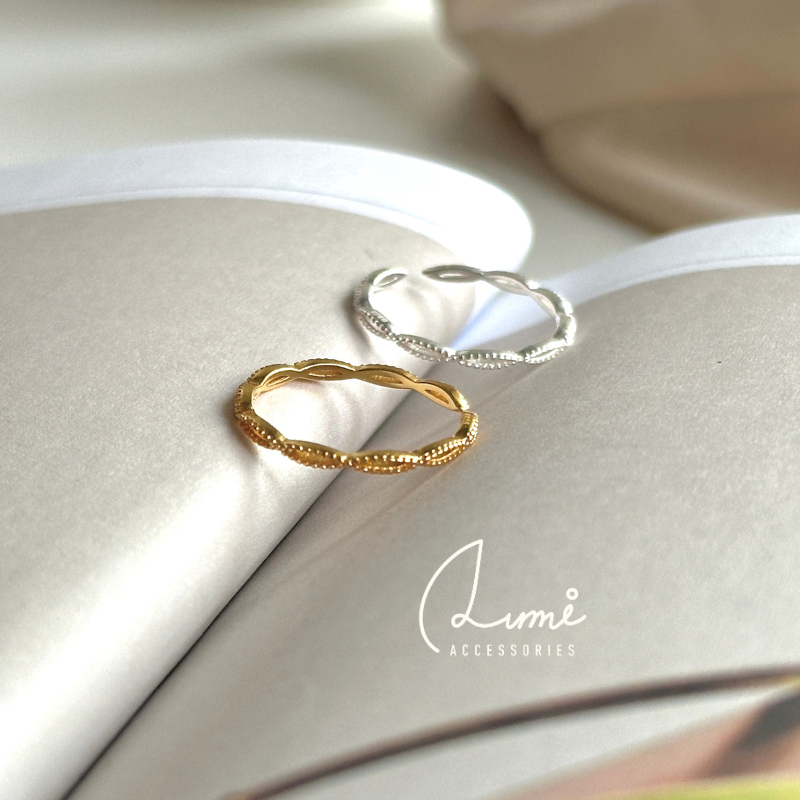 [ALUMI] 鏤空細戒｜S925純銀 鍍18K金 鏤空線條 開口戒 細戒 銀戒 飾品 純銀戒指 | 蝦皮購物