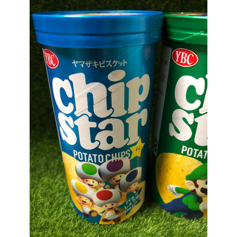 瑪麗歐 超級瑪麗 洋芋片 日本 YBC Chip StarX 瑪莉歐 洋芋片 45g YBC 罐裝洋芋片 | 蝦皮購物