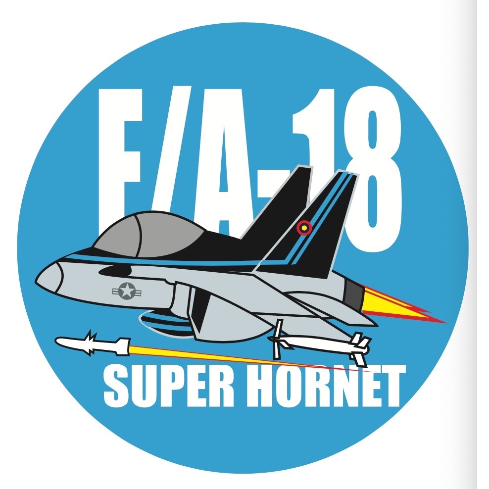 RBF現貨 F/A-18 7CM STICKER 貼紙 S-C-F18 | 蝦皮購物