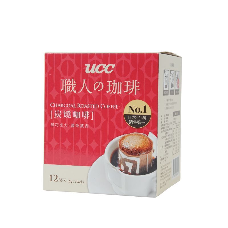 UCC職人濾掛式咖啡炭燒(8gx12入)【買一送一，共2盒】 | 蝦皮購物