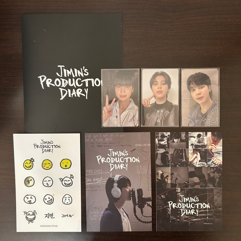 #現貨 BTS 防彈少年團 朴智旻 紀錄片 jimin prodution diary 官方 特典 小卡 明信片 貼紙 | 蝦皮購物