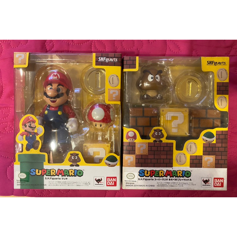 S.H.Figuarts SHF 超級瑪莉歐 馬力歐 Super Mario +套組A 合售 | 蝦皮購物