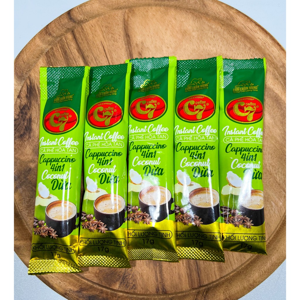 ⭐原廠現貨 越南 C7 椰子 咖啡 四合一(散裝，1入)⭐ Coconut Coffee 椰奶 生椰 拿鐵⭐ | 蝦皮購物