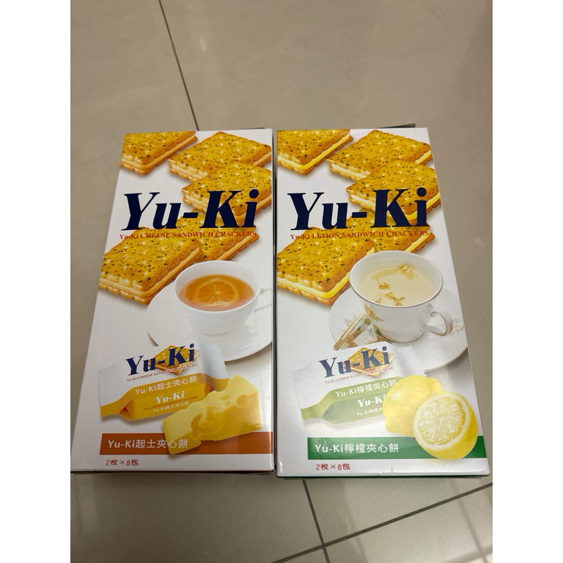 Yu-Ki yuki 起士夾心餅 檸檬夾心餅 一盒8包 150g | 蝦皮購物