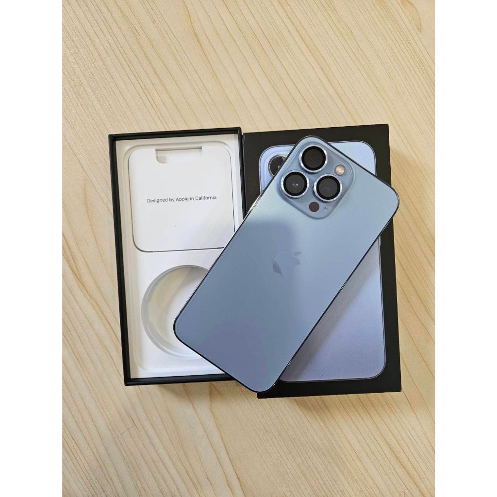 《售》 二手 APPLE IPHONE 13PRO 128G 藍 有盒 可面交驗機 編號#034AA | 蝦皮購物