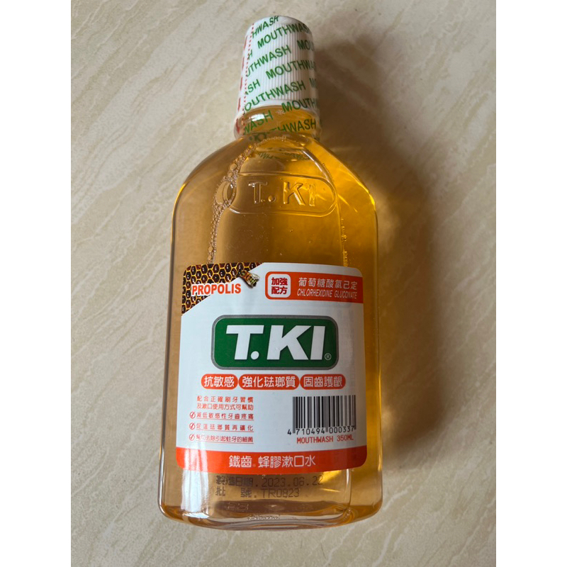 T.KI 鐵齒蜂膠漱口水 350ml TKI 口腔清潔 抗敏感 強化琺瑯質 | 蝦皮購物