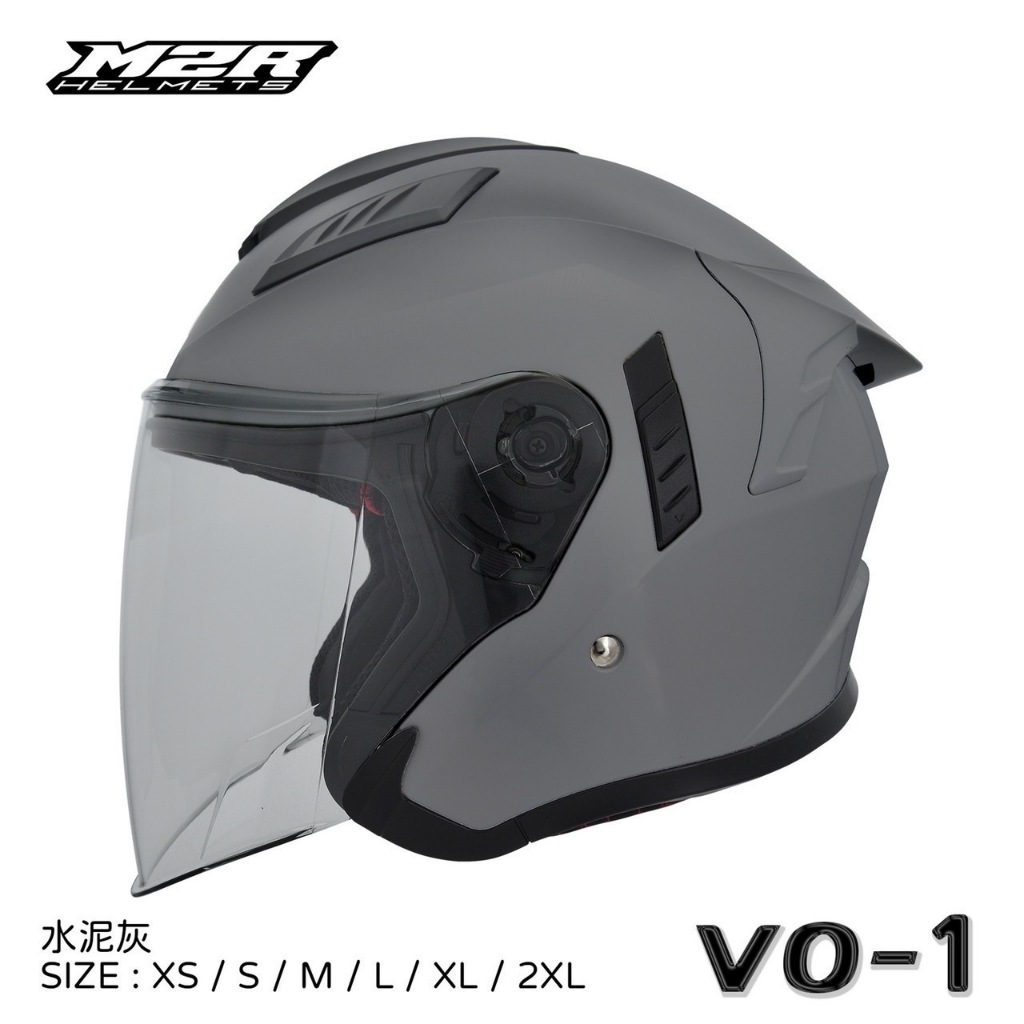 M2R VO-1 3/4罩 安全帽 復古 素色 -【萬勝騎士裝備】 | 蝦皮購物