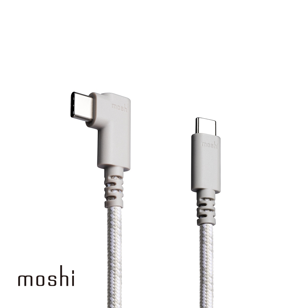Moshi Integra USB-C to USB-C 90度彎頭 240W/480Mbps 充電傳輸線 (0.6m) | 蝦皮購物