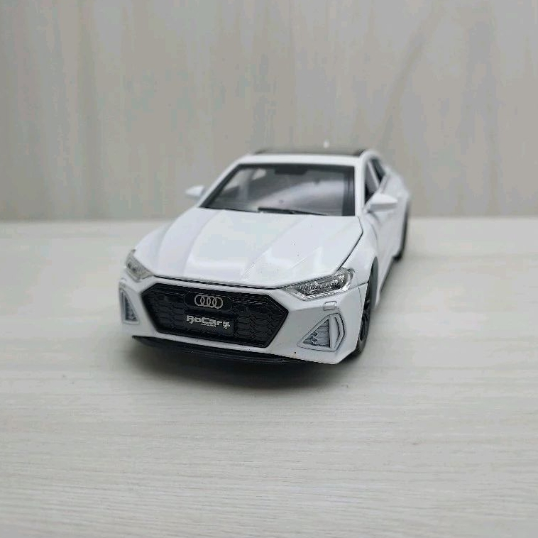 宅米吉 全新現貨~1:32 ~奧迪 AUDI RS7 白色 合金 模型車 聲光車 玩具 兒童 禮物 收藏 交通比例模型 | 蝦皮購物