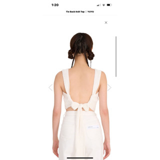 全新 yuyu active Tie Back Knit Top 露背綁帶針織上衣 | 蝦皮購物