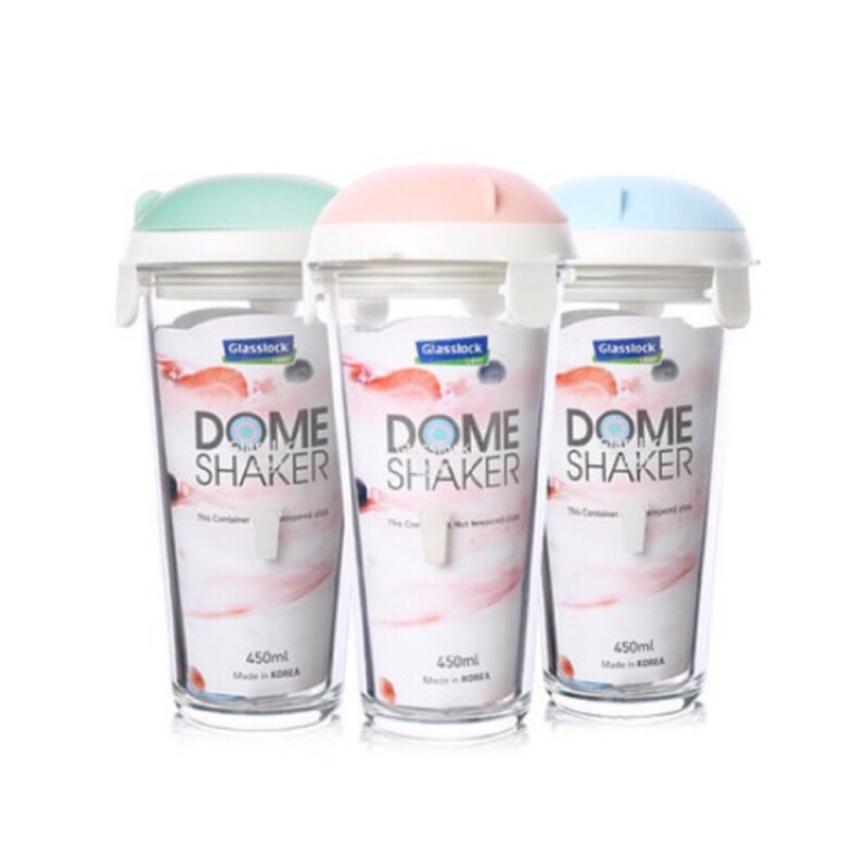 （全新）韓國樂扣 450ml 玻璃隨行杯 Glasslock DOME SHAKER 冰淇淋杯 | 蝦皮購物