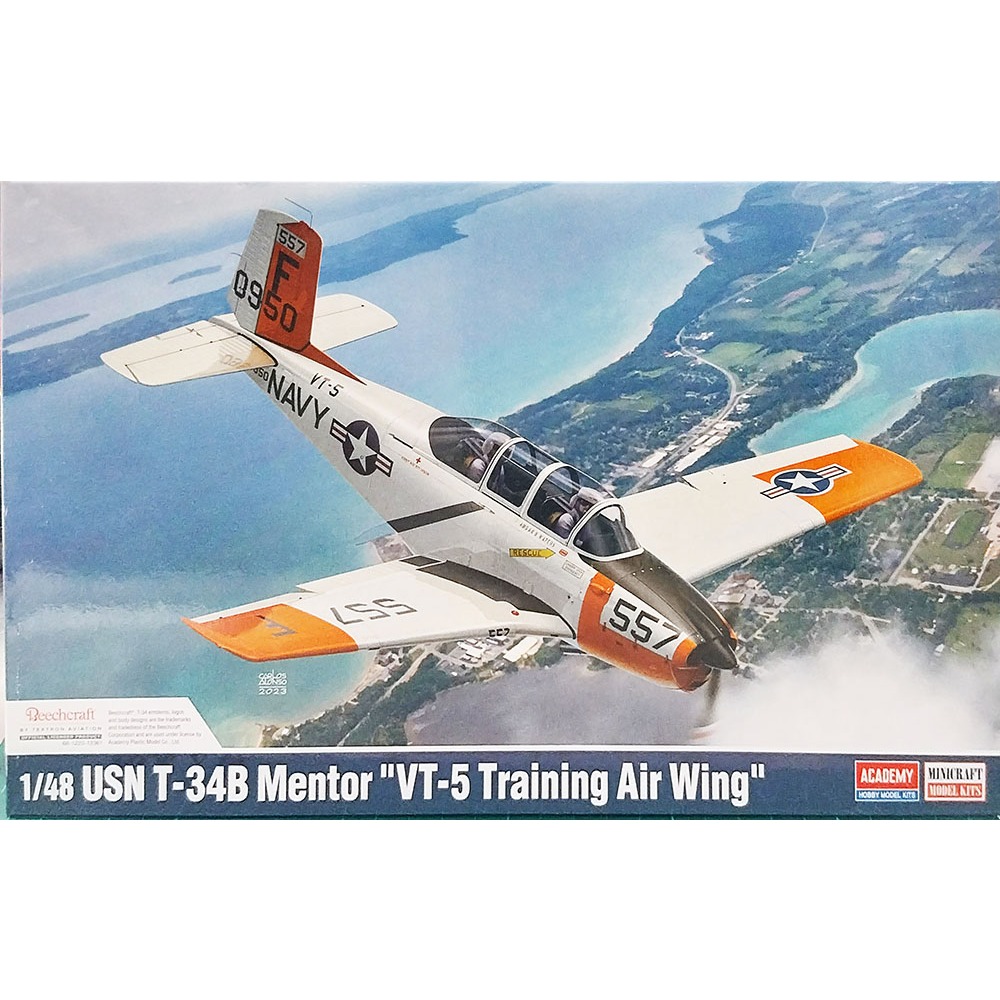 【新田模型】ACADEMY 愛德美 12361 1/48 USN T-34B 導師 教練機 VT-5 訓練航空聯隊 | 蝦皮購物