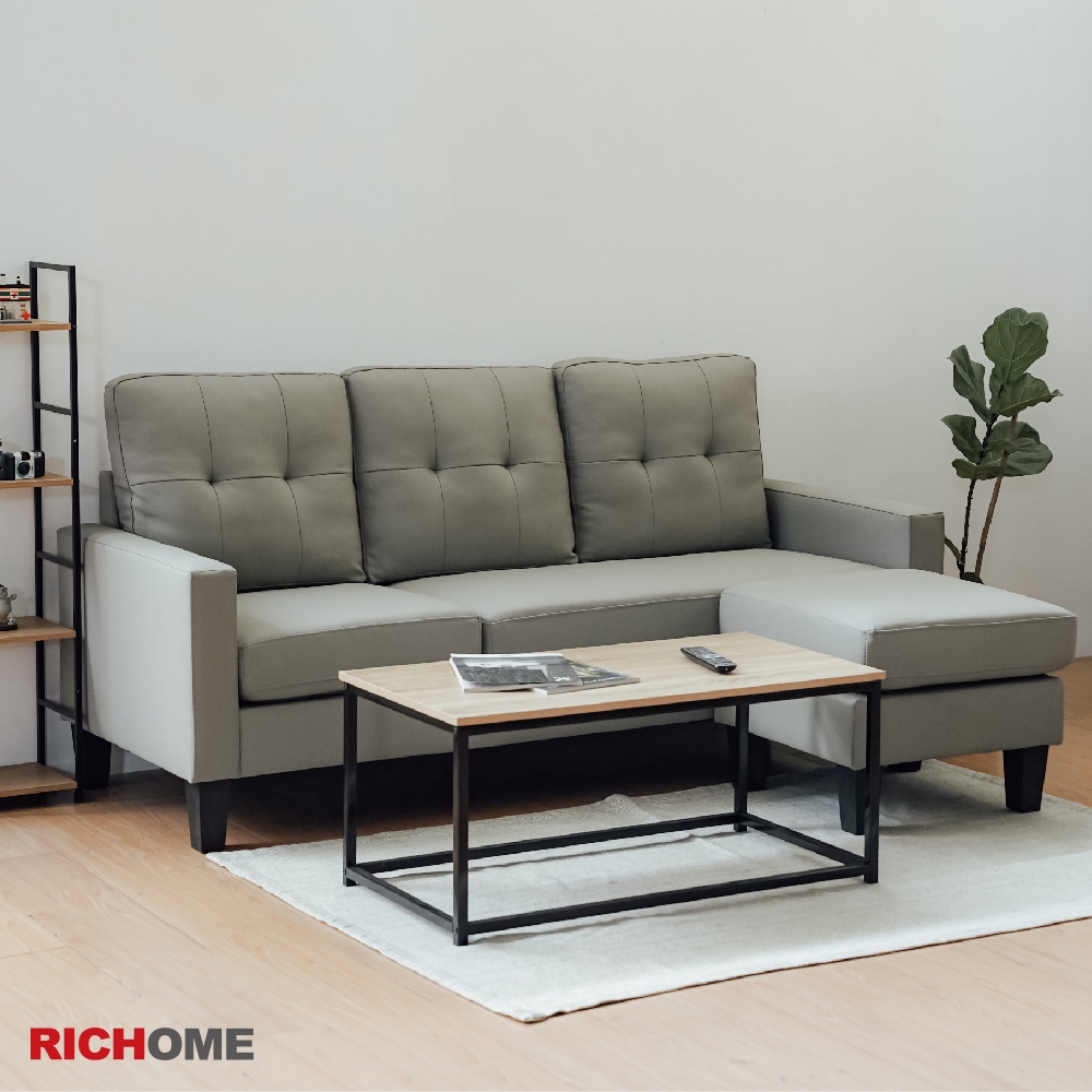 RICHOME 福利品 SF-078 莉亞L型沙發組 貓抓皮 貓抓布 三人沙發 休憩 臥室 會客 L型沙發 客廳 辦公 | 蝦皮購物