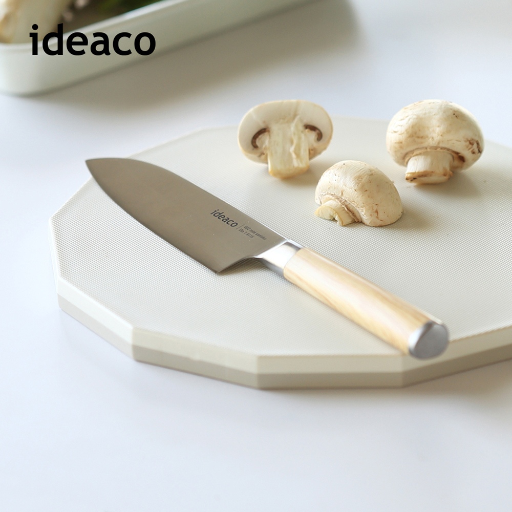 【日本ideaco】木質風握柄鉬釩鋼三德刀(125mm)-多色可選 | 蝦皮購物