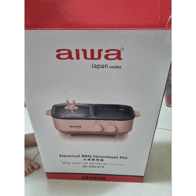 【小鯨魚商店】aiwa火烤兩用爐 AI-DKL01P 斷捨離出清 | 蝦皮購物