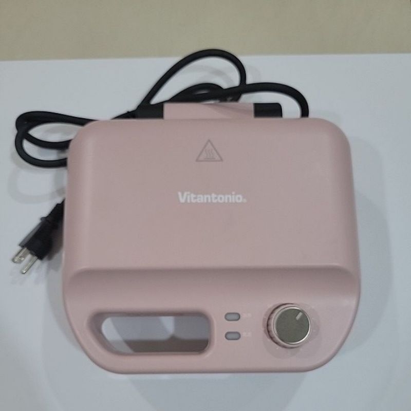 vitantonio小V 鬆餅機(霧玫瑰）共三組烤盤 | 蝦皮購物