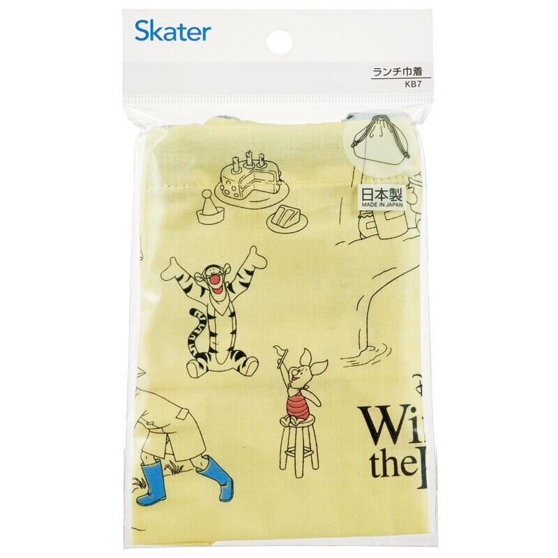 ☆案內批發☆24入P220 657887 Skater KB7 小熊維尼 束口手提袋100%純綿便當袋餐盒野餐袋2.5L | 蝦皮購物