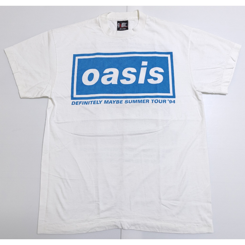 【Mr.17】OASIS 綠洲 definitely maybe summer tour 94 白色短袖T恤(Z113) | 蝦皮購物