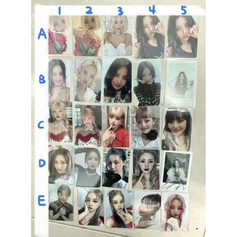 (G)I-DLE 小卡 專卡 特典卡 小娟 薇娟 Miyeon Minnie 雨琦 Yuqi 舒華 | 蝦皮購物