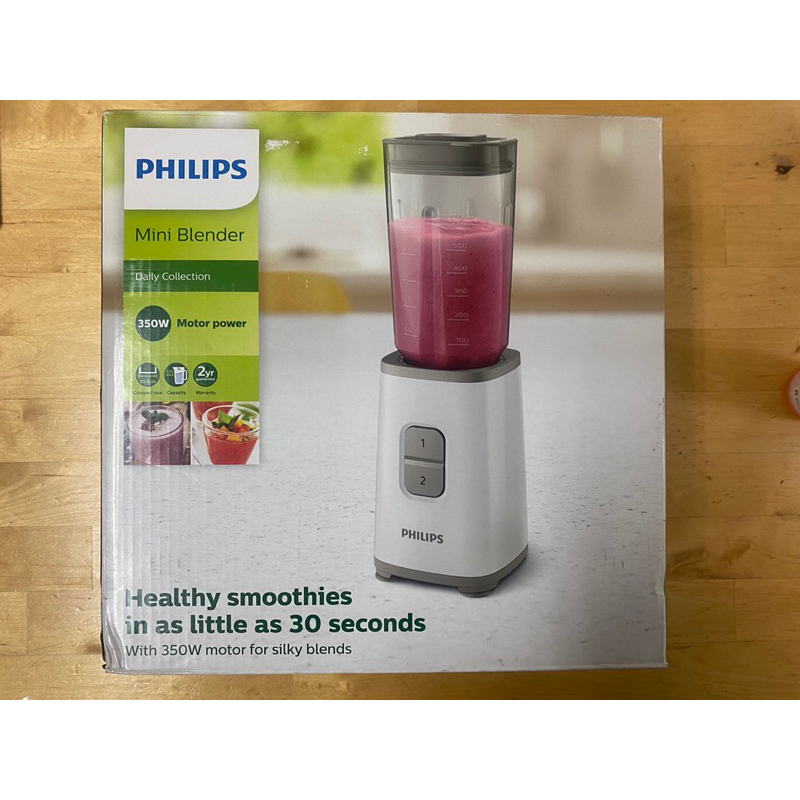 免運【Philips 飛利浦】HR2601 迷你活氧果汁機 HR2601 料理機 分離式刀組 兩段變速 | 蝦皮購物