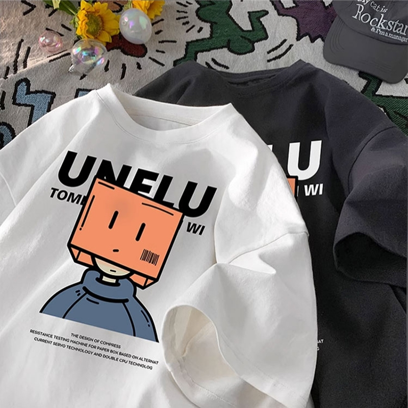 230G重磅純棉短袖T恤男女夏季ins風T恤潮牌潮流印花T恤學生加大碼上衣男生衣服美式上衣復古風T恤 | 蝦皮購物