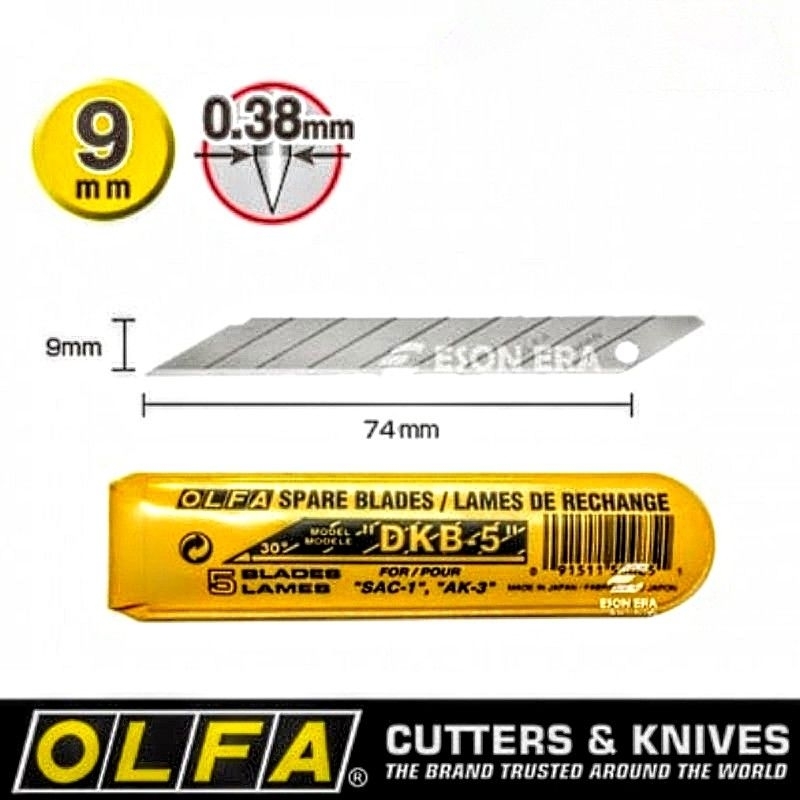 [刀具職人x空運來台]NT BD-100 & OLFA DKB-5。超鋒利30°銳角美工刀片50片入。100%日本製 | 蝦皮購物