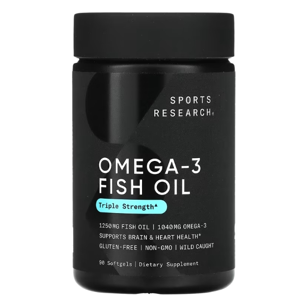 美國委任服務 Sports Research Omega-3 rTG 頂級85% 魚油 三倍功效 90顆 180顆 | 蝦皮購物