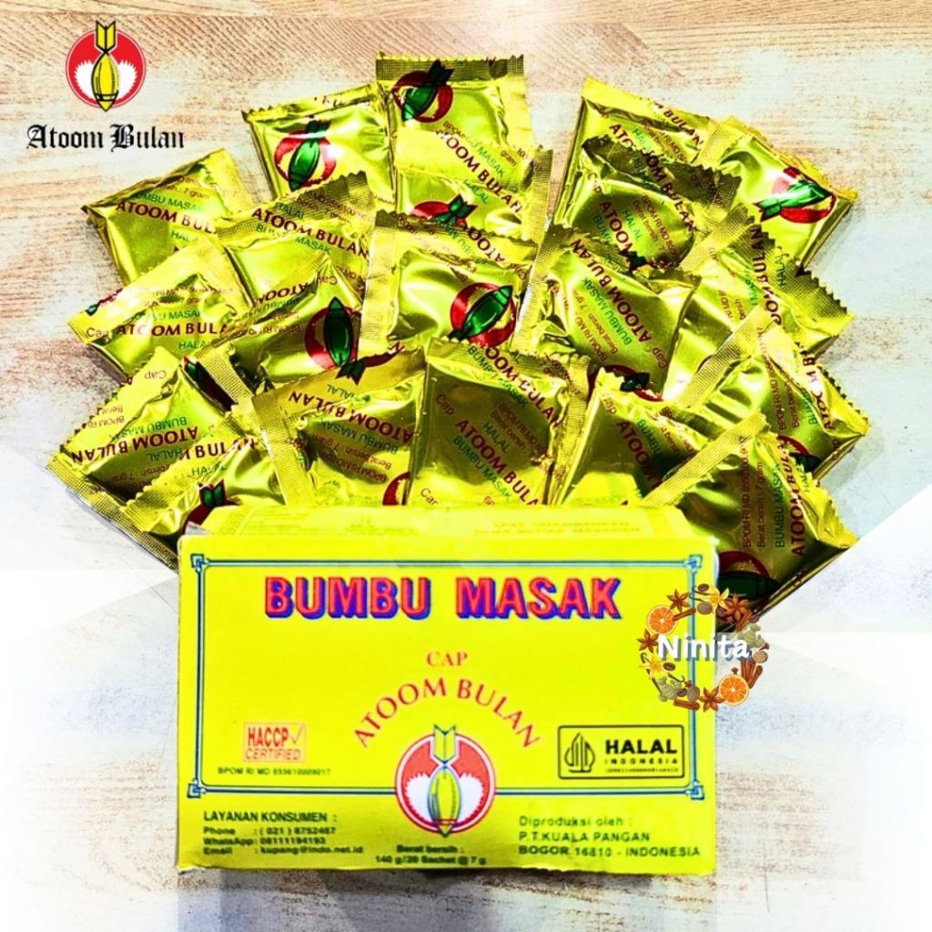 🇮🇩 Bumbu Masak Cap Atoom Bulan / Atom Bulan 印尼 調味粉 Kotak | 蝦皮購物