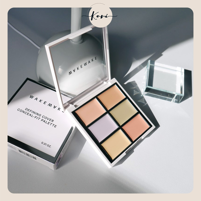 【KORI】WAKEMAKE 6色遮瑕盤 遮瑕 遮瑕盤 校色 遮瑕 提亮 陰影 黑眼圈遮瑕 韓國代購 | 蝦皮購物