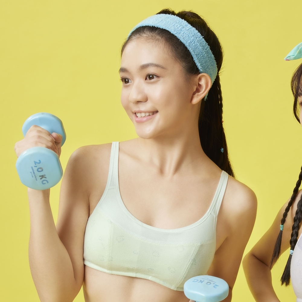 (蝦皮官方商城免運)嬪婷-冰牛奶纖維 AA70-85罩杯學生二階內衣(健康綠) 套穿式短背心-BB1645AAC6 | 蝦皮購物