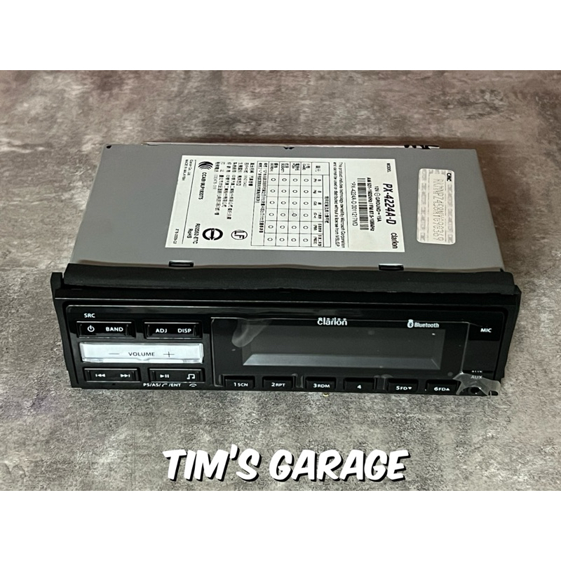 Clarion 歌樂 PC-4224A-D藍芽/USB/AUX 1DIN藍芽無碟主機 音響主機 新車拆下近全新 | 蝦皮購物
